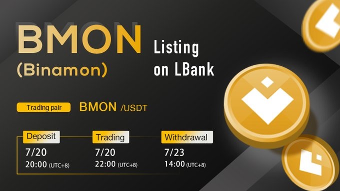 Binamon BMON: Listing on LBank — Coindar
