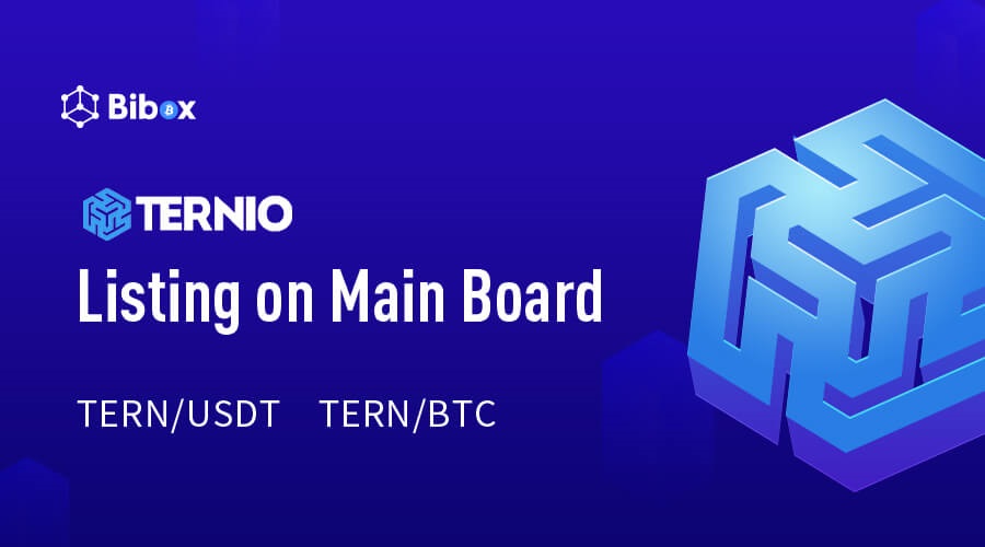 Ternio TERN: Listing on Bibox — Coindar