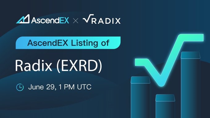AscendEx ASD: Listing on Radix — Coindar